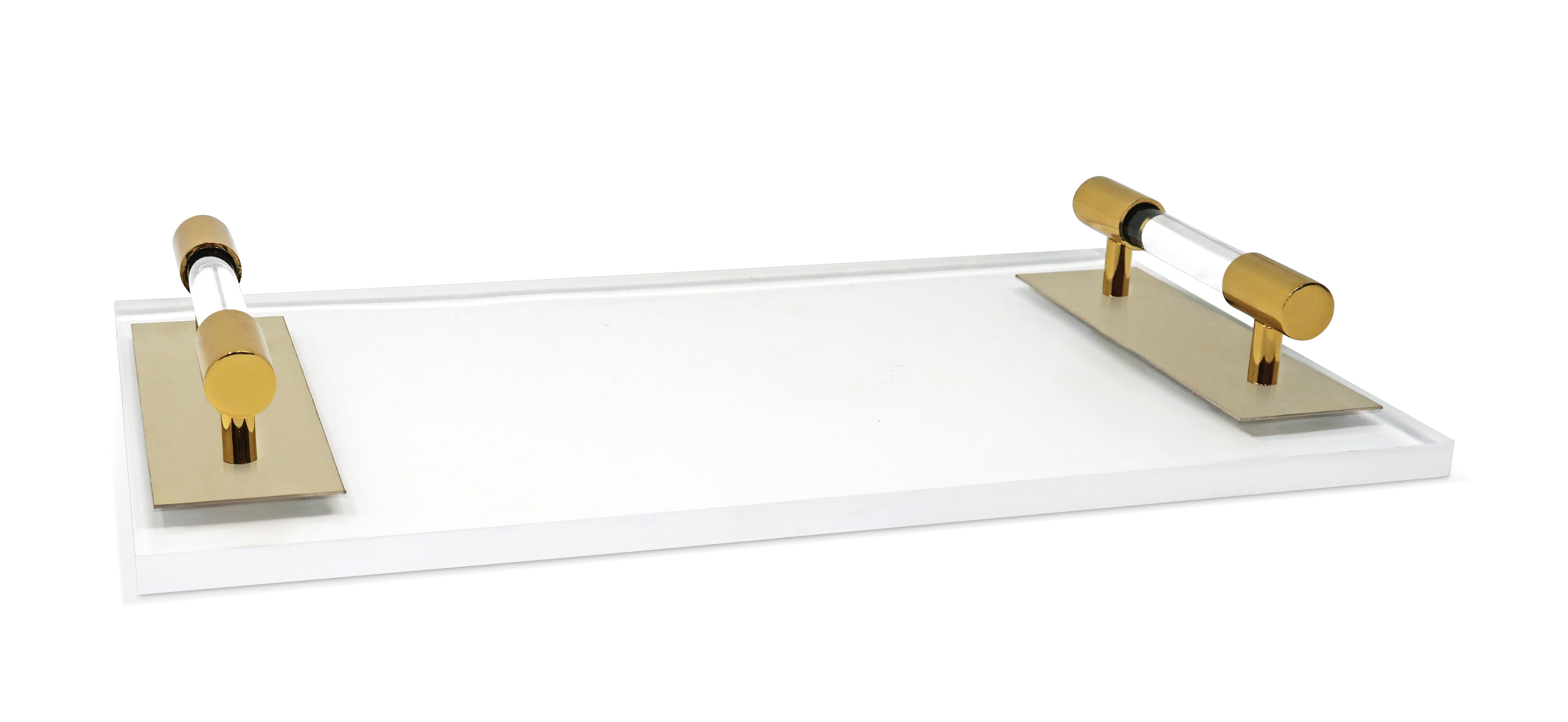 Acrylic Tray with Gold Handles – Vivience