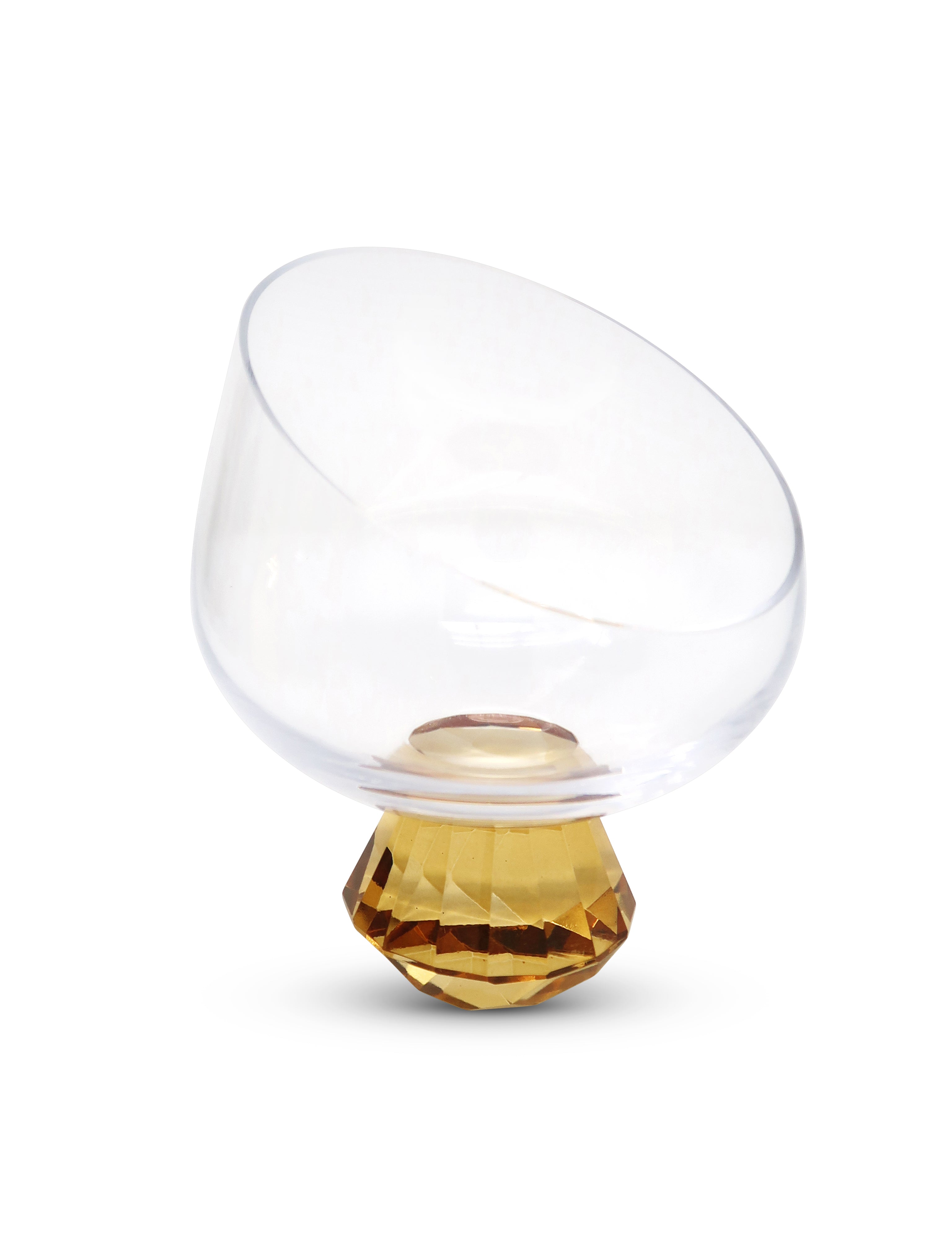 Angular Bowl with Amber Diamond Stem – Vivience